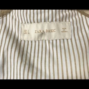 Zara | Jackets & Coats | Zara Basic Tan Hooded Jacket Large | Poshmark